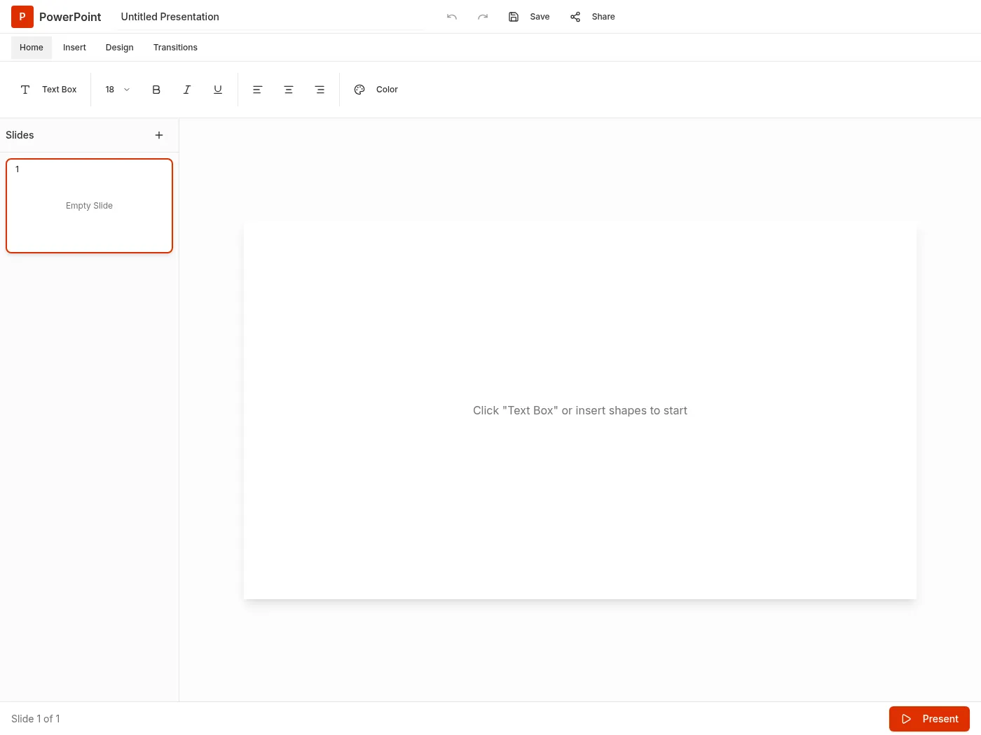 PowerPoint Web Clone