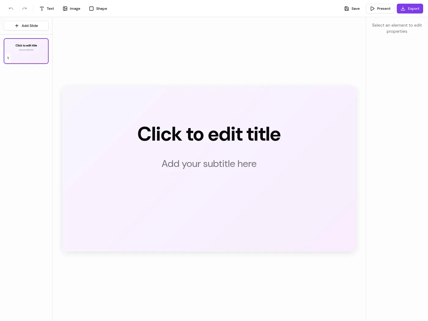 Instant PPT Maker Web App