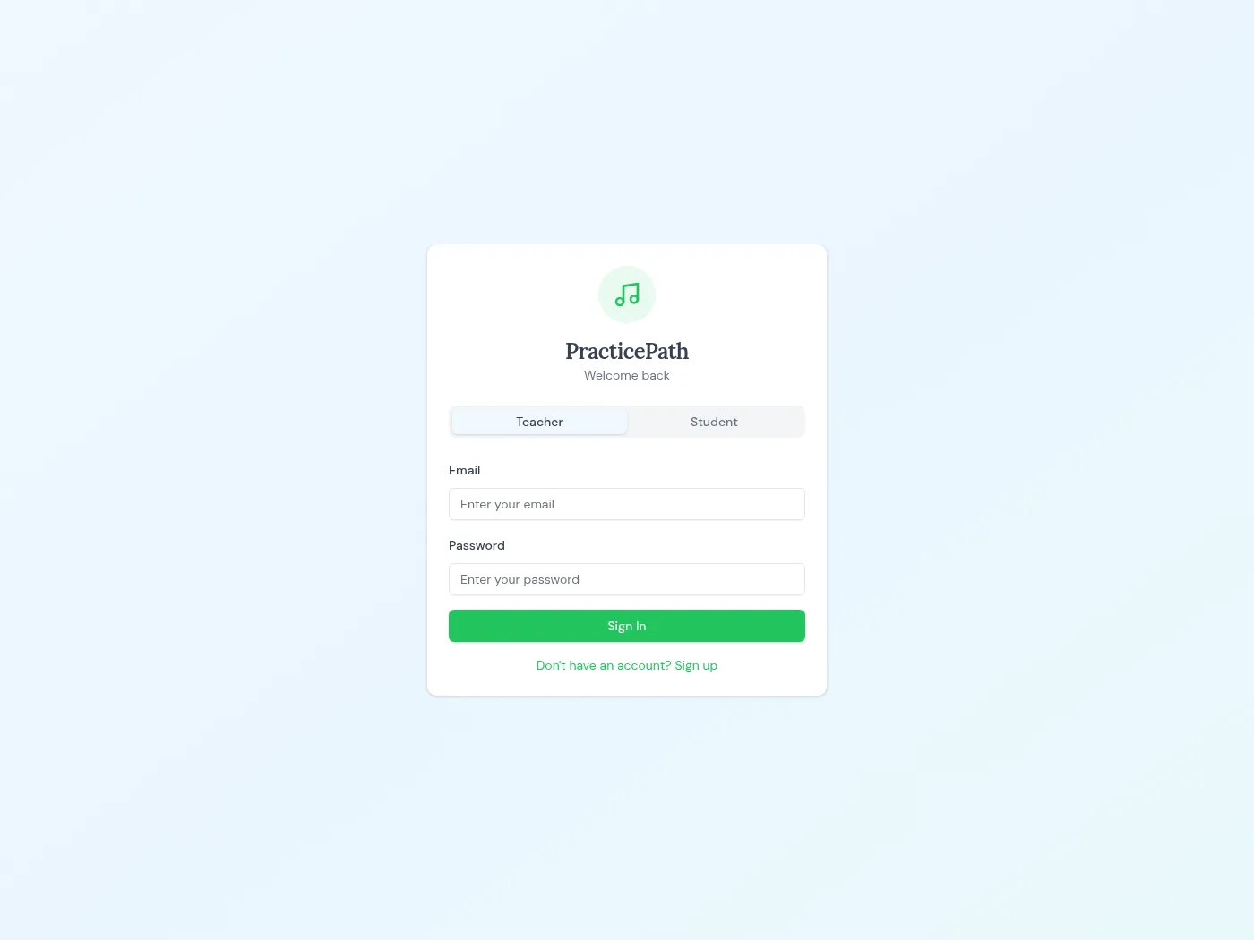 PracticePath: Streamlined Practice Assignment Tracking for Music Teachers and Students
