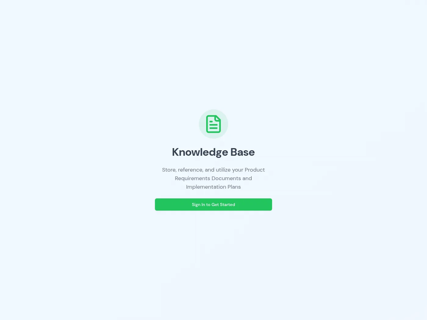 PRD & Product Implementation Plan Knowledge Base