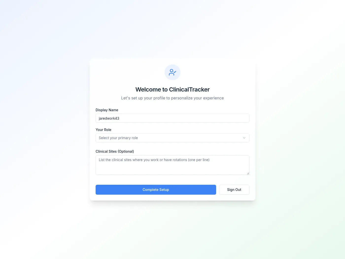 Preceptor Feedback and Reflection Tracker