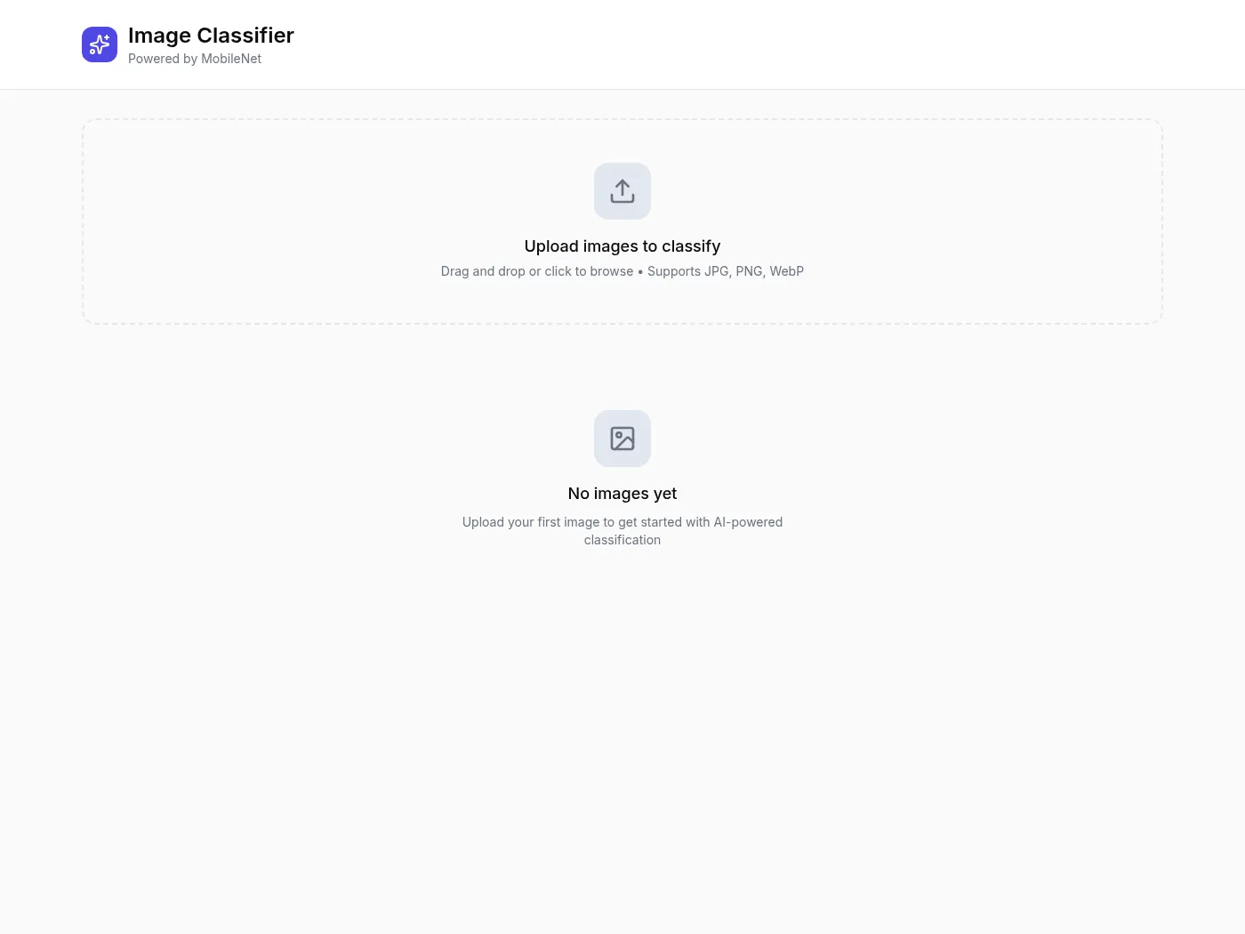 Pre-trained Model Image Classifier Web App