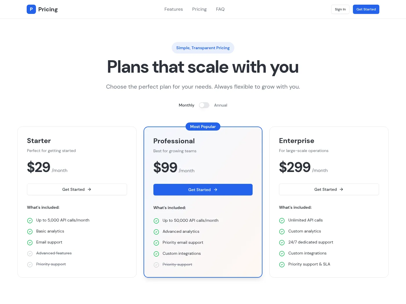 Conversion-Optimized Pricing Section
