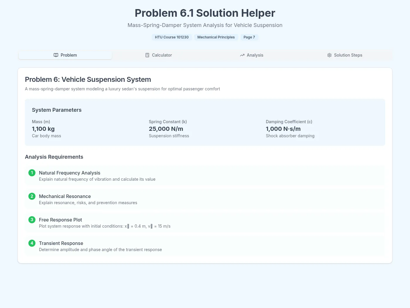 Problem 6.1 Solution Helper
