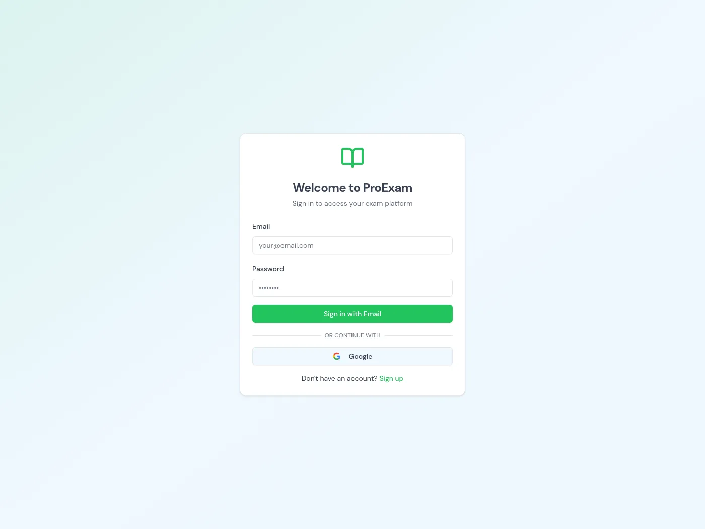 ProExam: All-in-One Professional Exam Platform