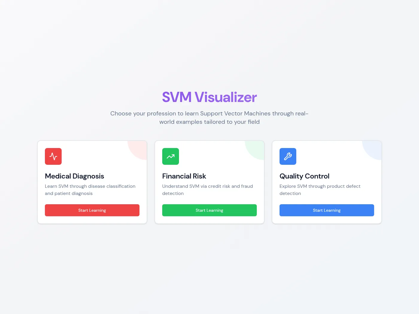 Interactive Profession-Based SVM Visualizer
