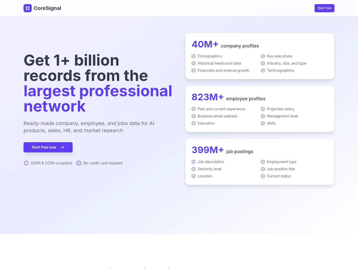 Professional Network Data Web Platform