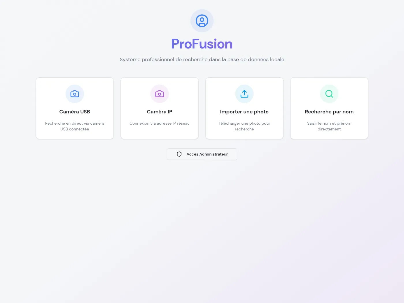 ProFusion App – Advanced Local Database Search with Camera Integration