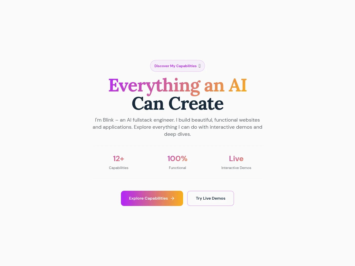 Project Capabilities Explorer