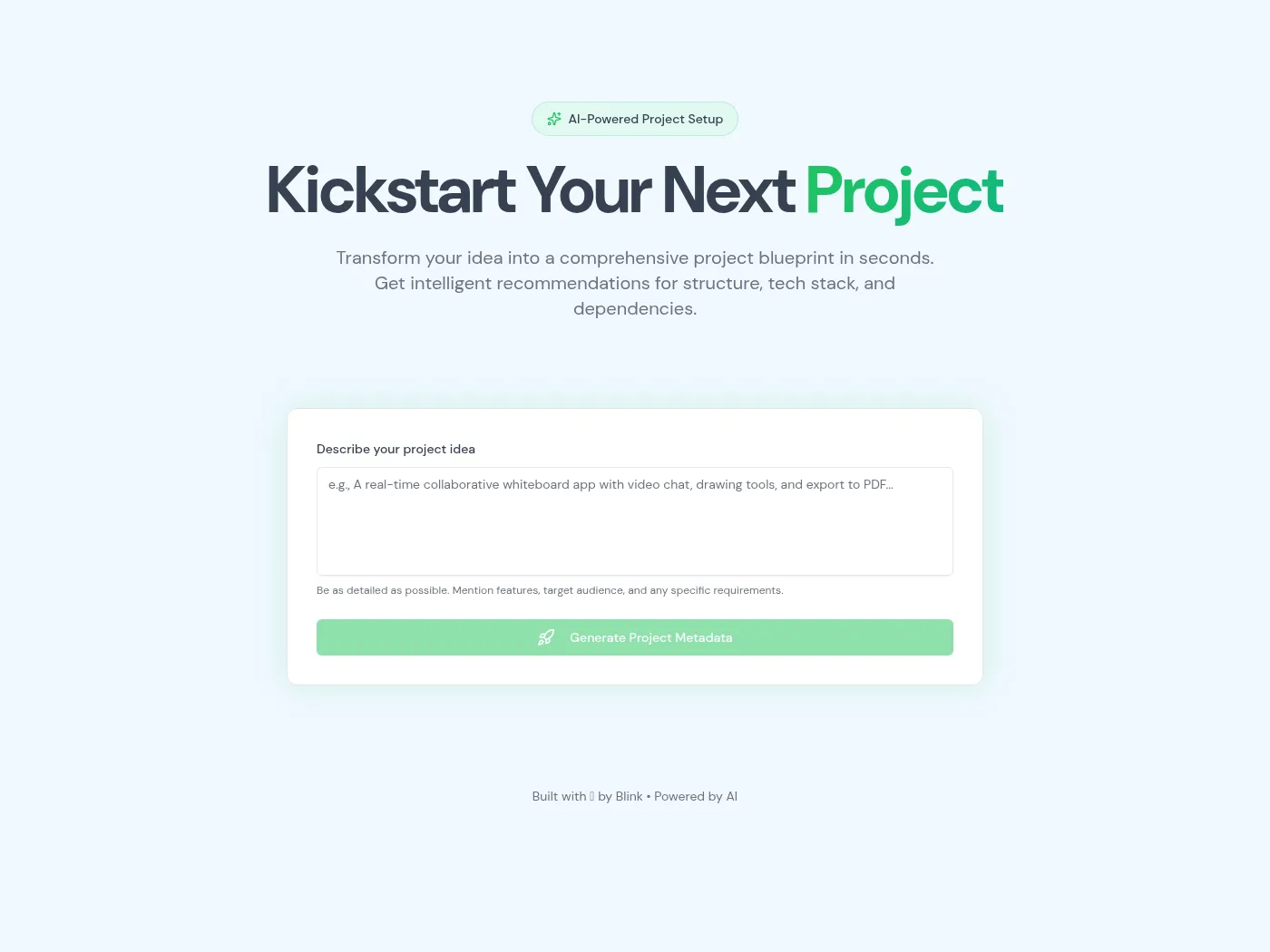 Project Kickstart