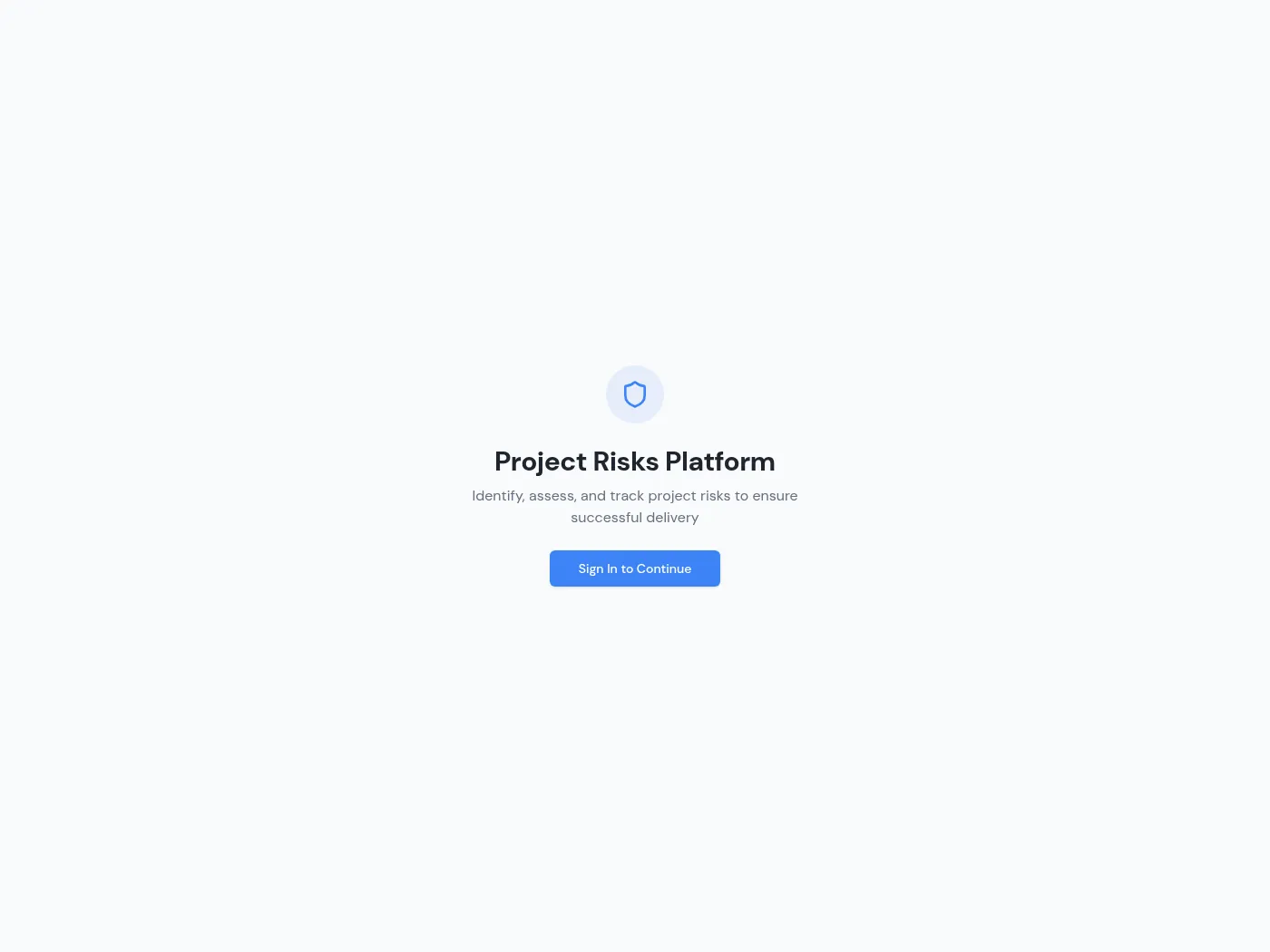 Project Risks Management Platform