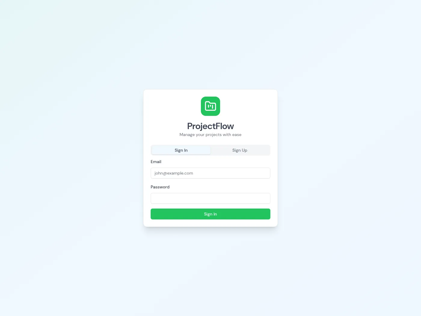 ProjectFlow: Comprehensive Project Management Platform