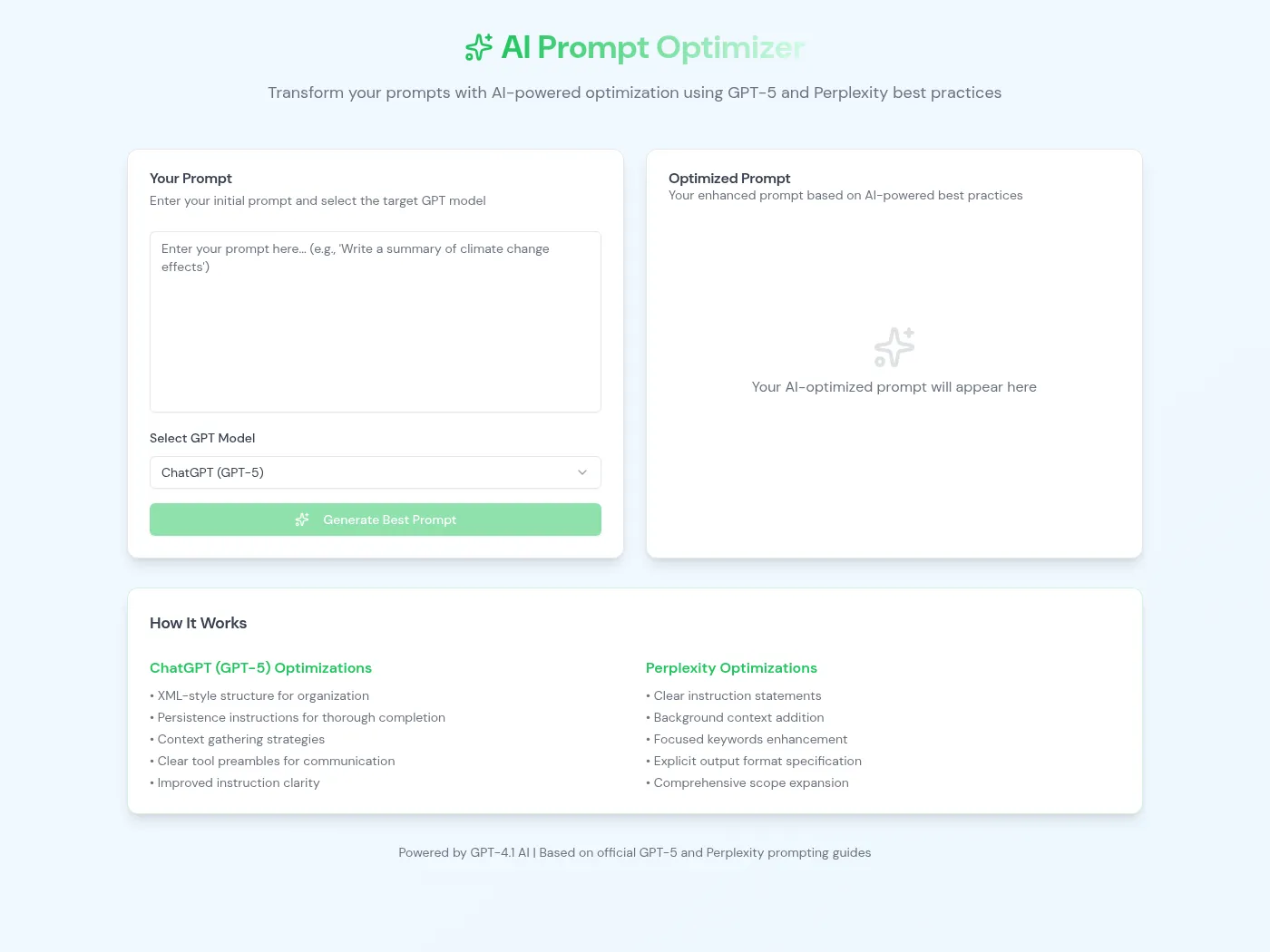 Prompt Optimizer for GPTs