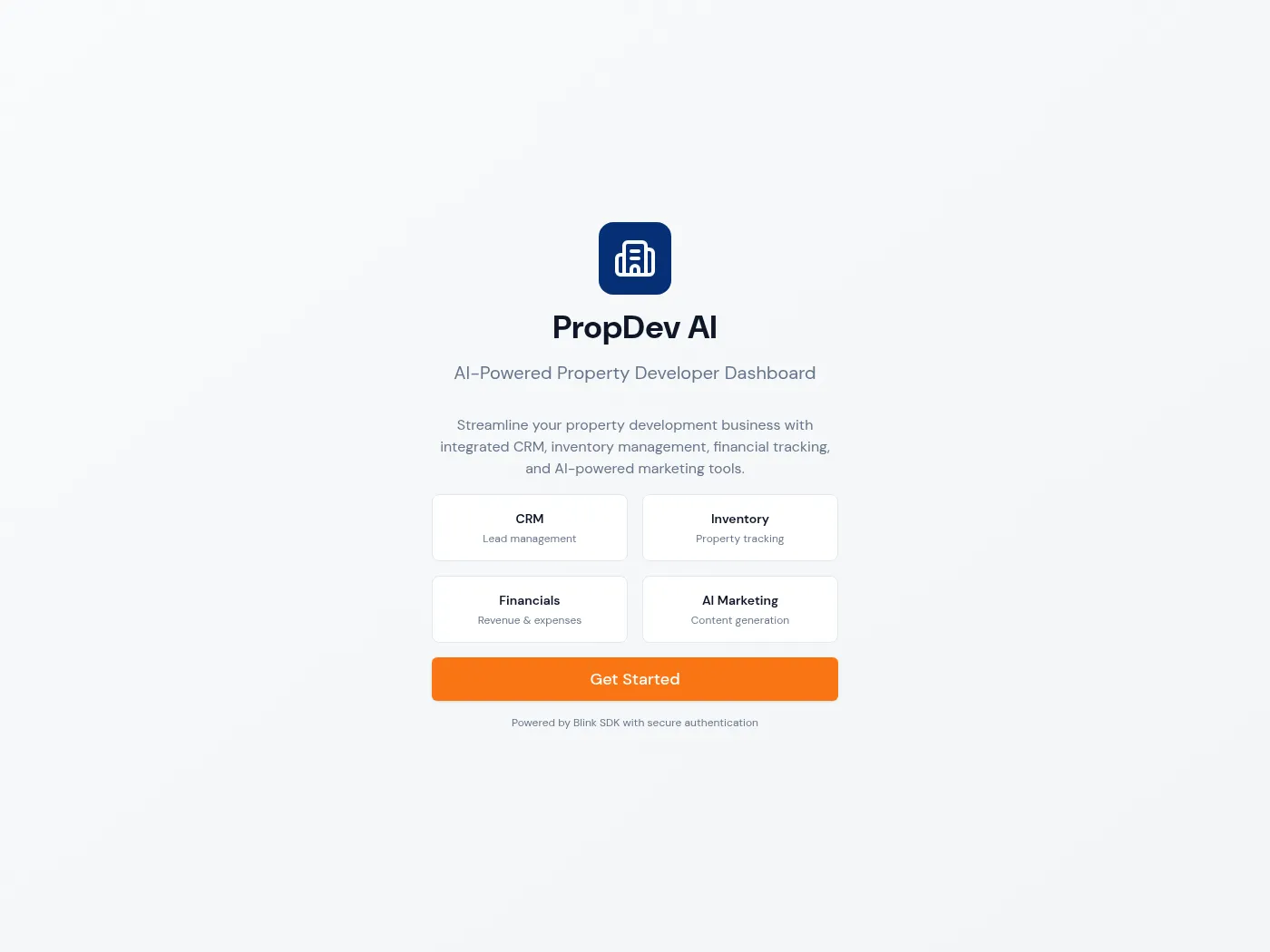AI-Powered Property Developer Dashboard