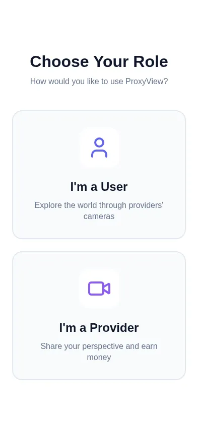 ProxyView: Remote World Exploration via Provider Cameras