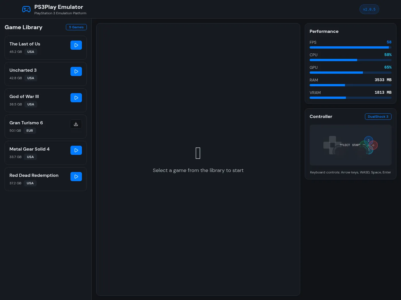 PS3Play Emulator