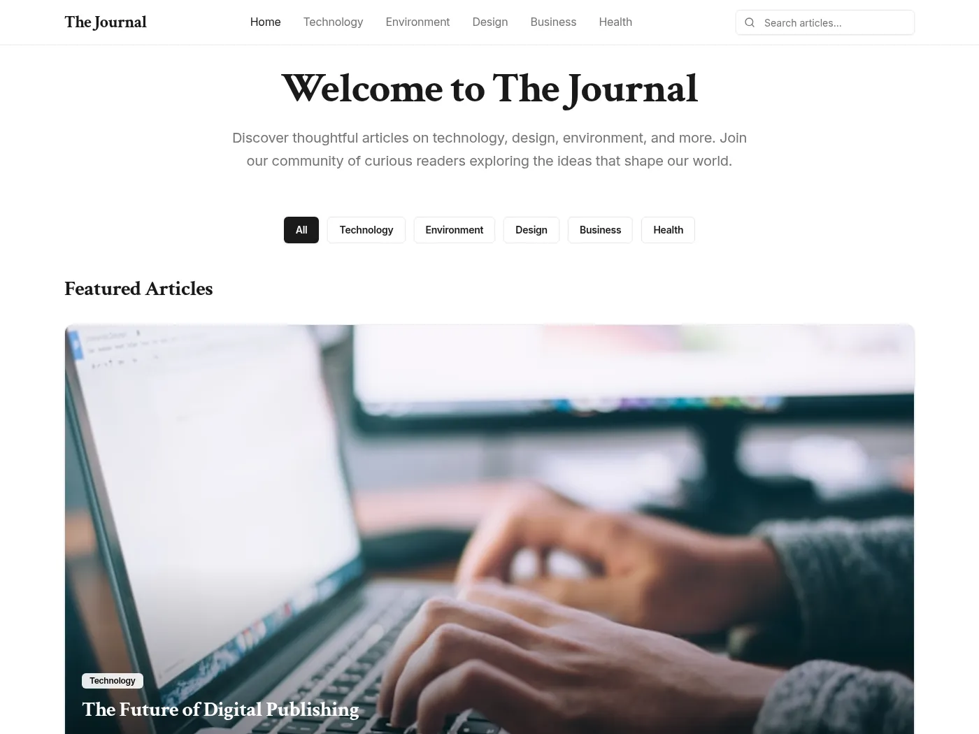 Publication Website Builder