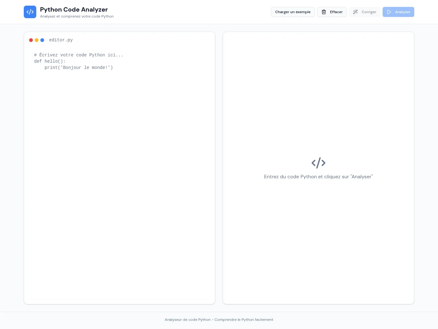 Python Code Reader and Interpreter