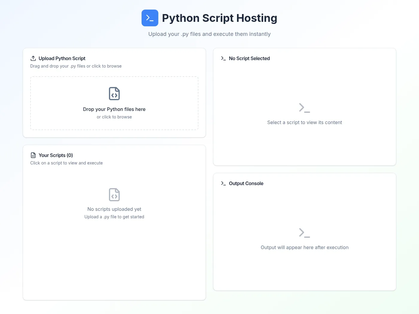 Python Script Hosting Platform