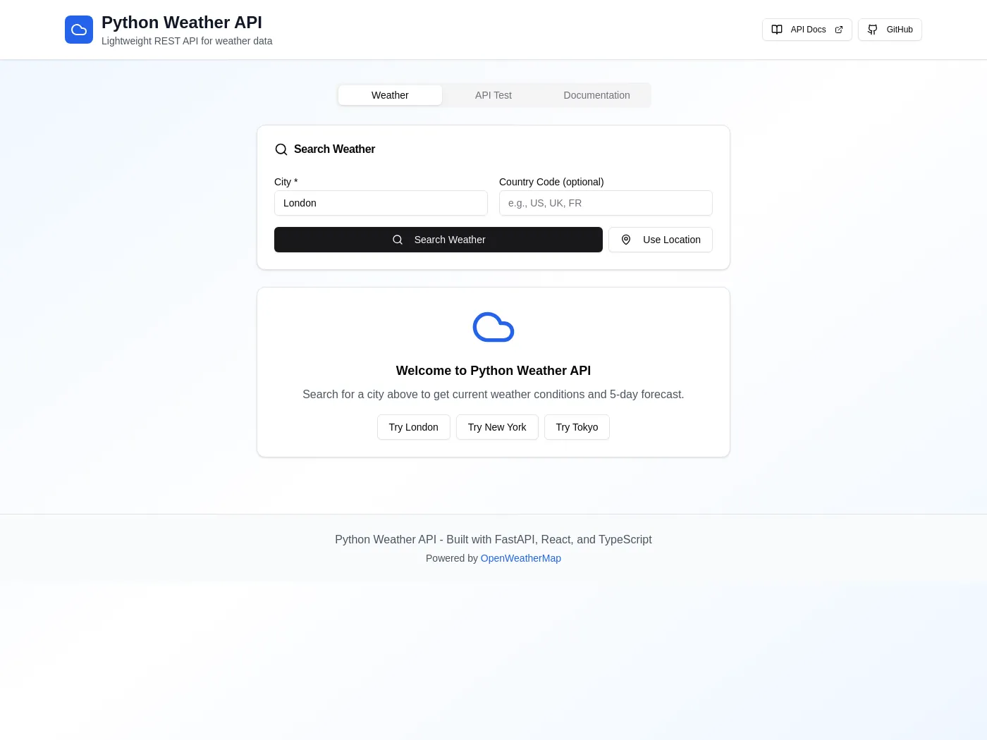 Python Weather API