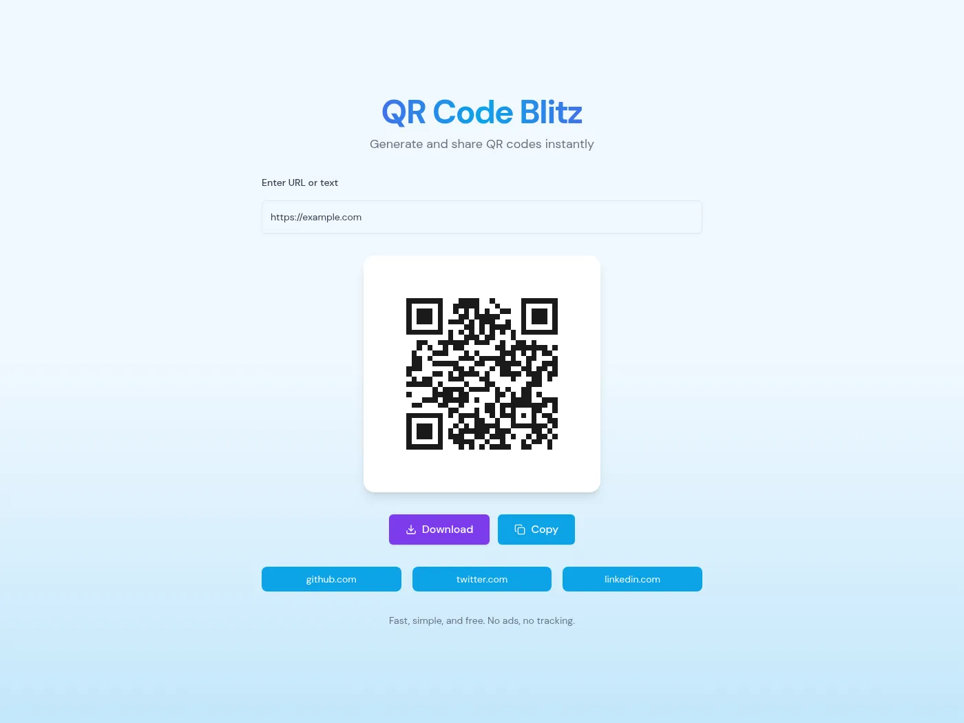 QR Code Blitz