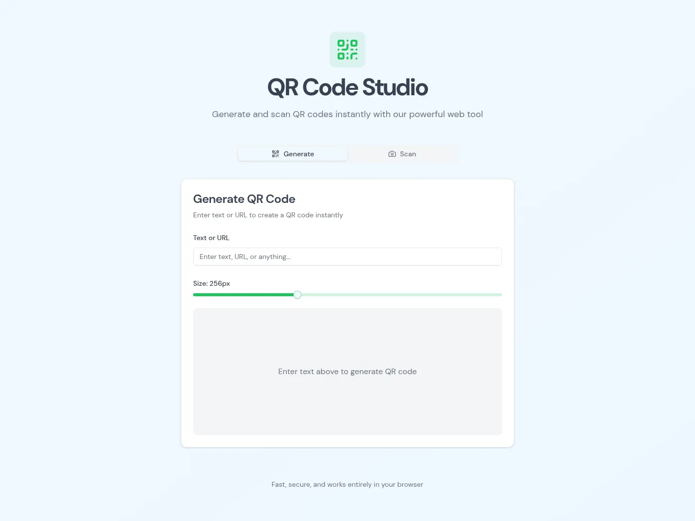 QR Code Generator and Scanner Web App