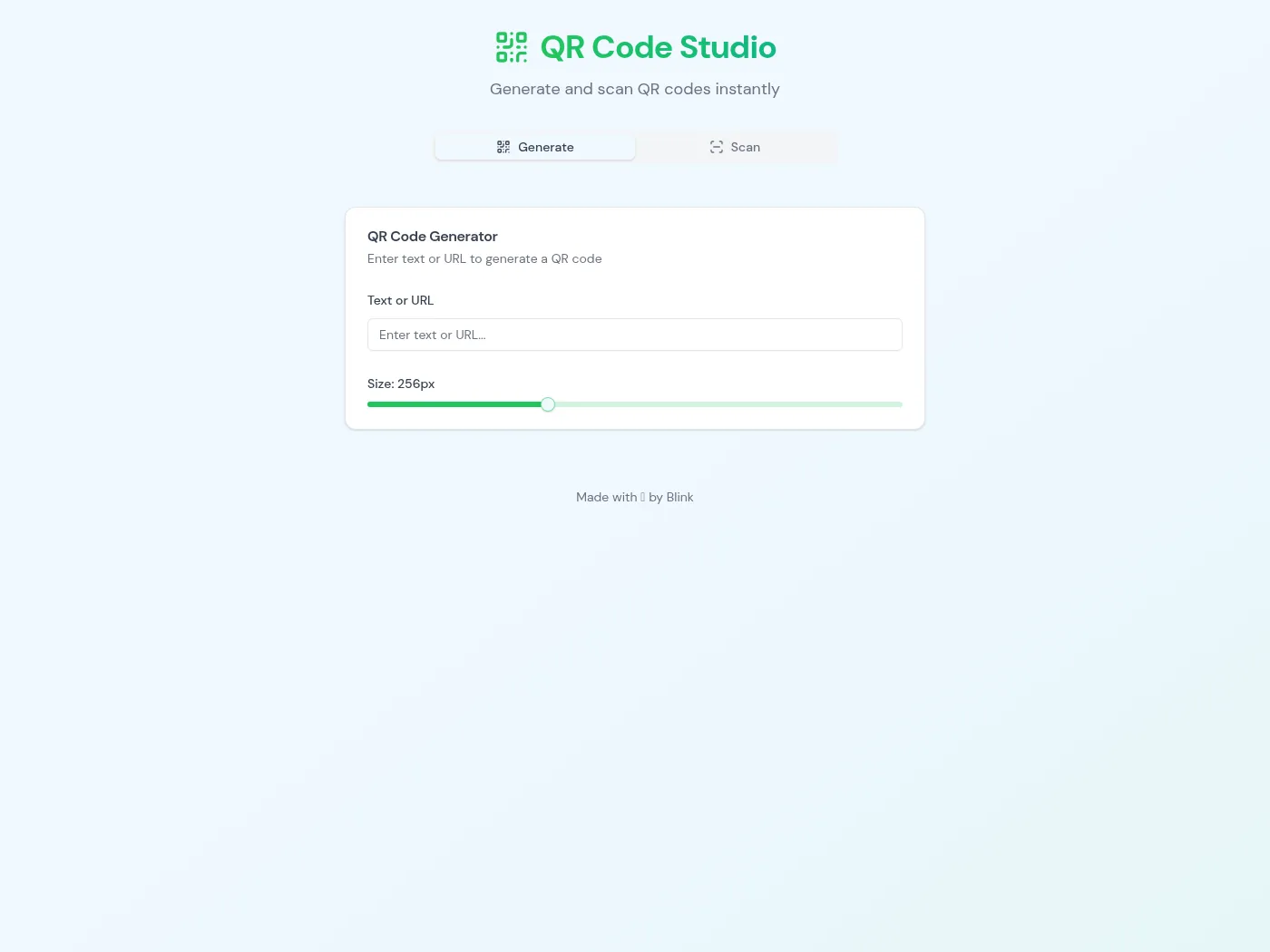 QR Code Generator & Scanner Web App