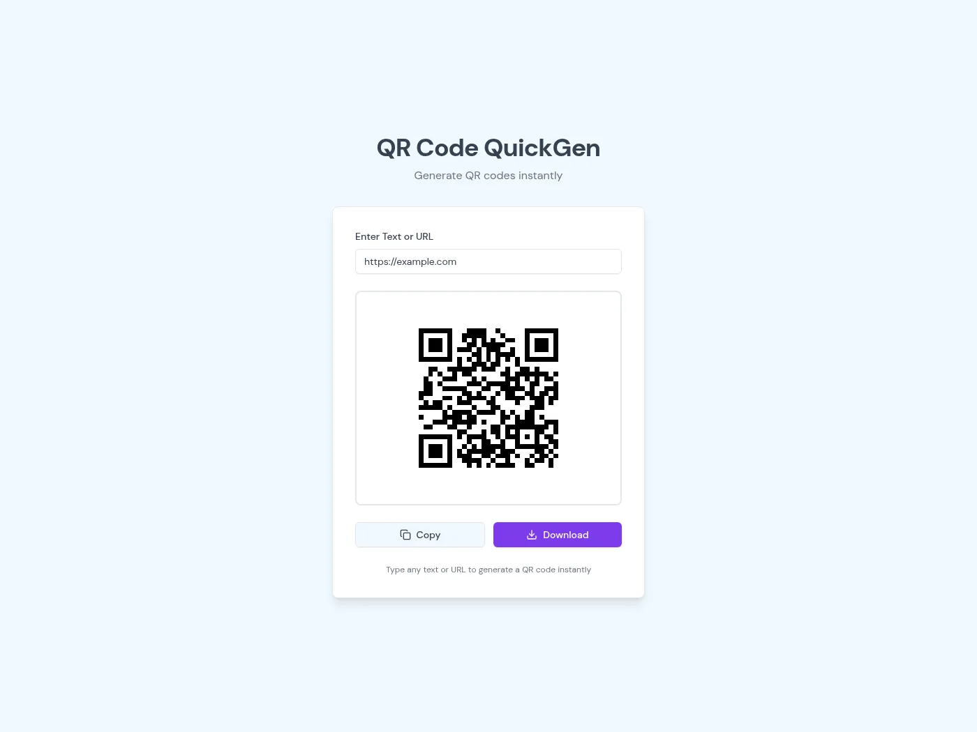 QR Code QuickGen