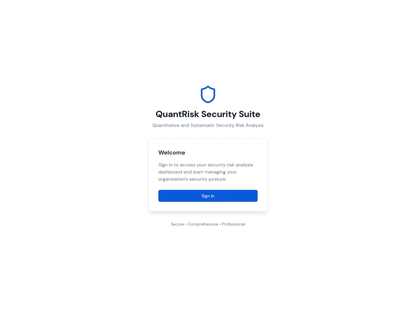 QuantRisk Security Suite
