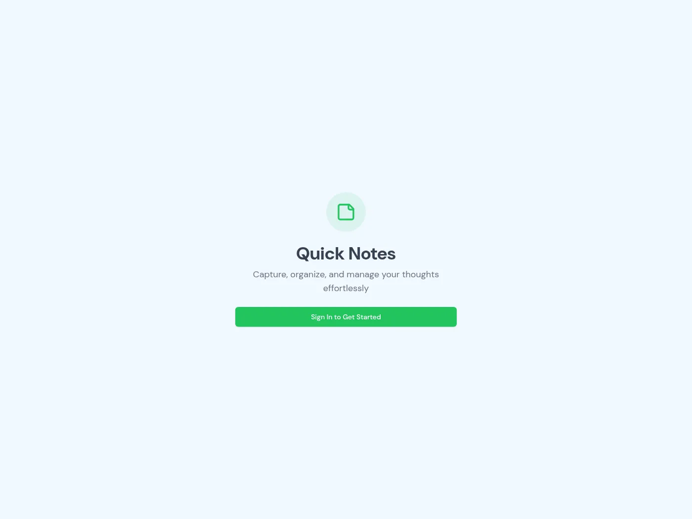 Quick Notes App