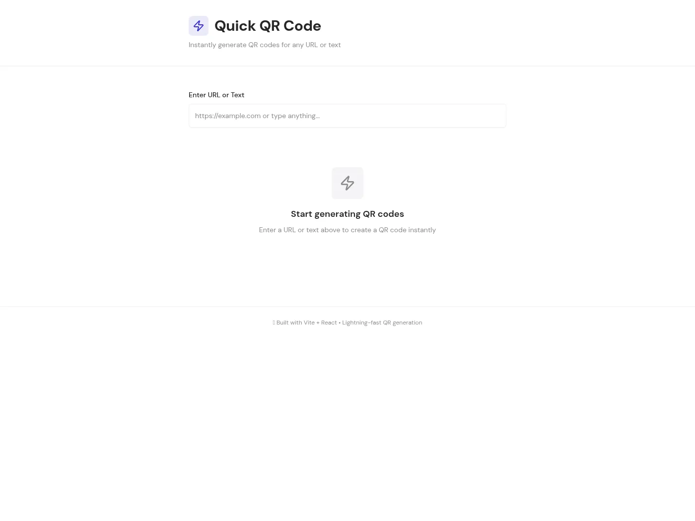 Quick QR Code