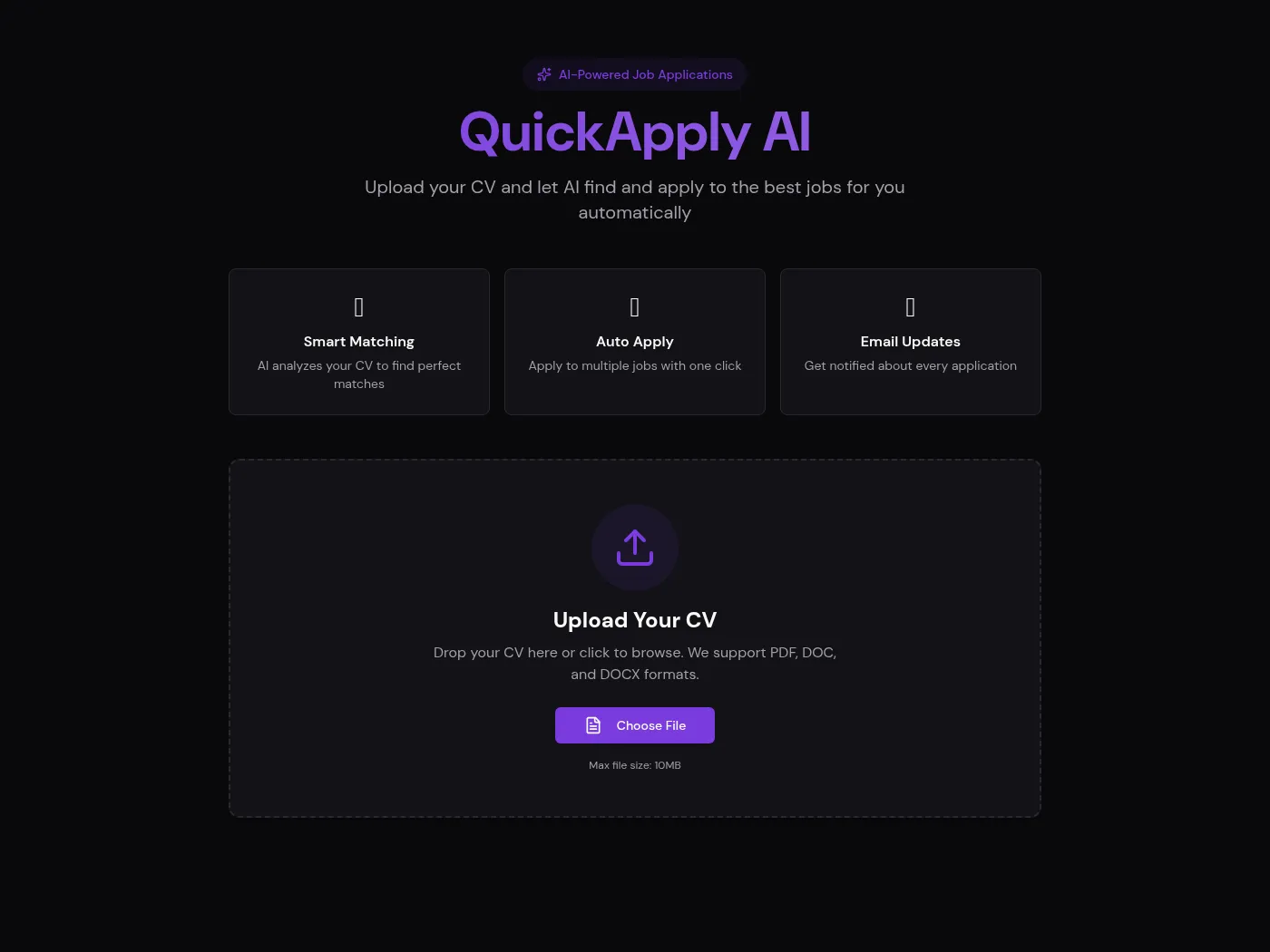 QuickApply AI – Automated Job Search and Application System