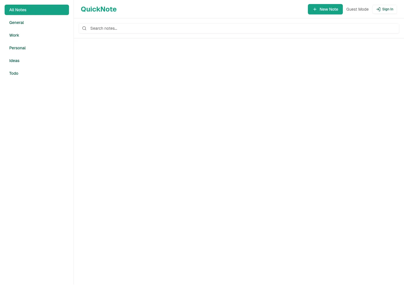 QuickNote - Simple Note App for Productivity