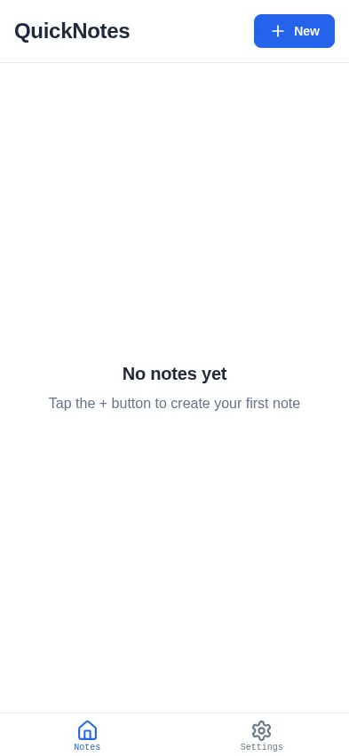 QuickNotes Mobile - Simple Note-Taking App