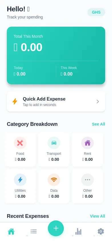 QuickSpend Tracker