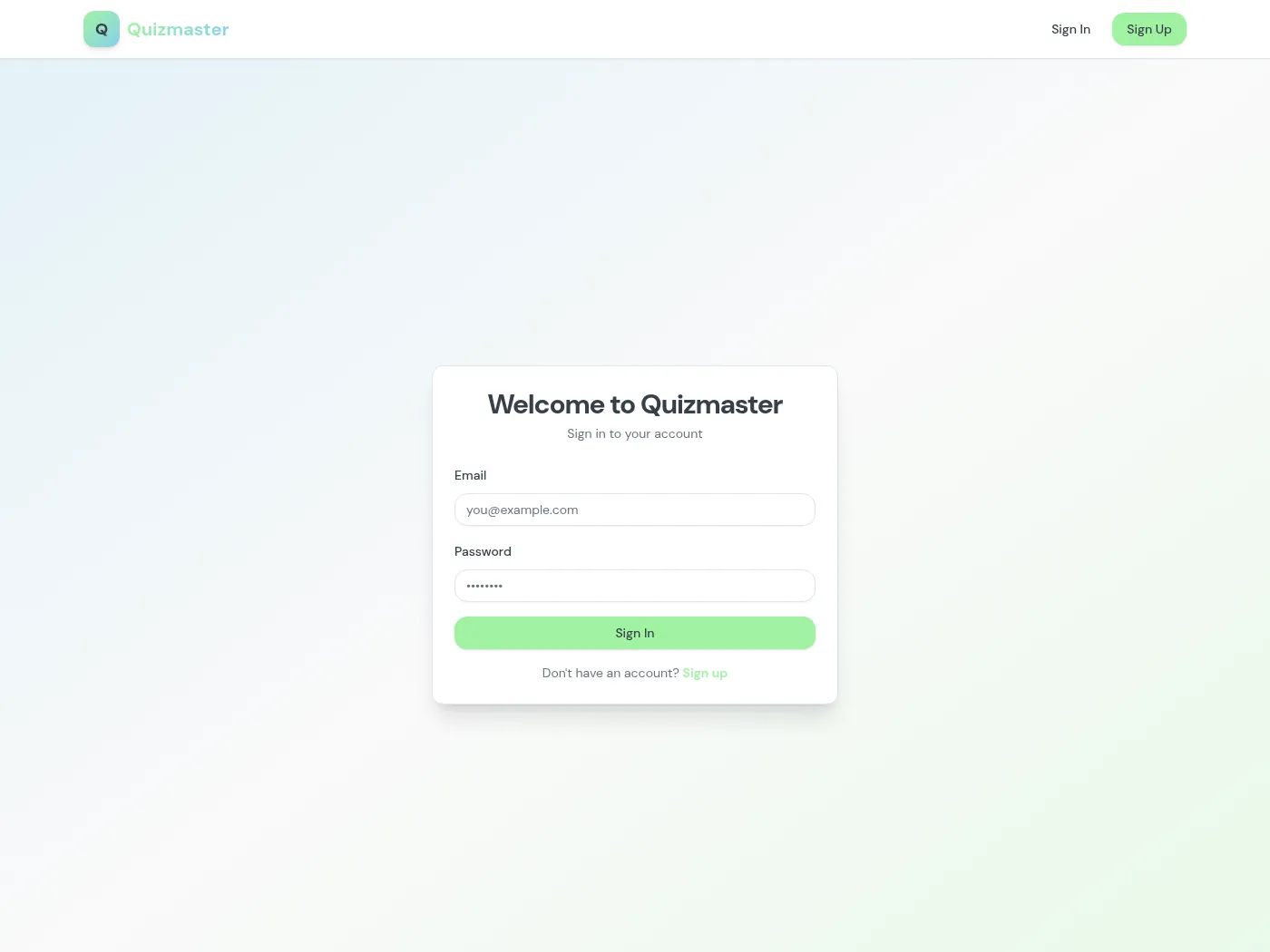 Quizmaster – Interactive Full-Stack Quiz Platform with Multi-Role & Advanced Reporting