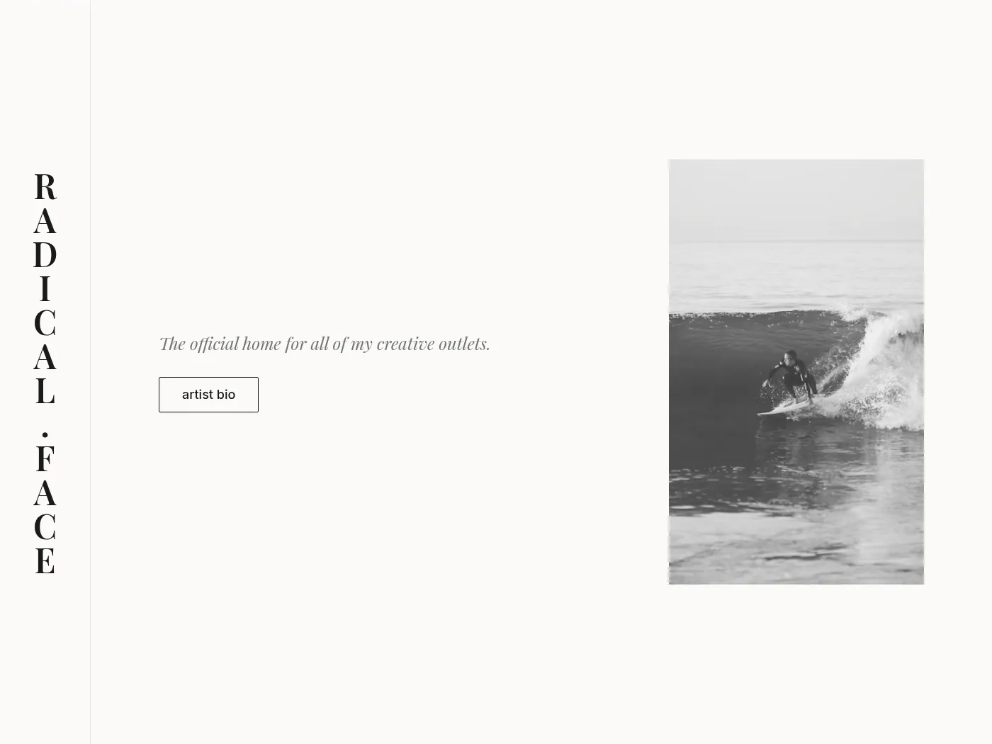 RadicalFace Website Clone