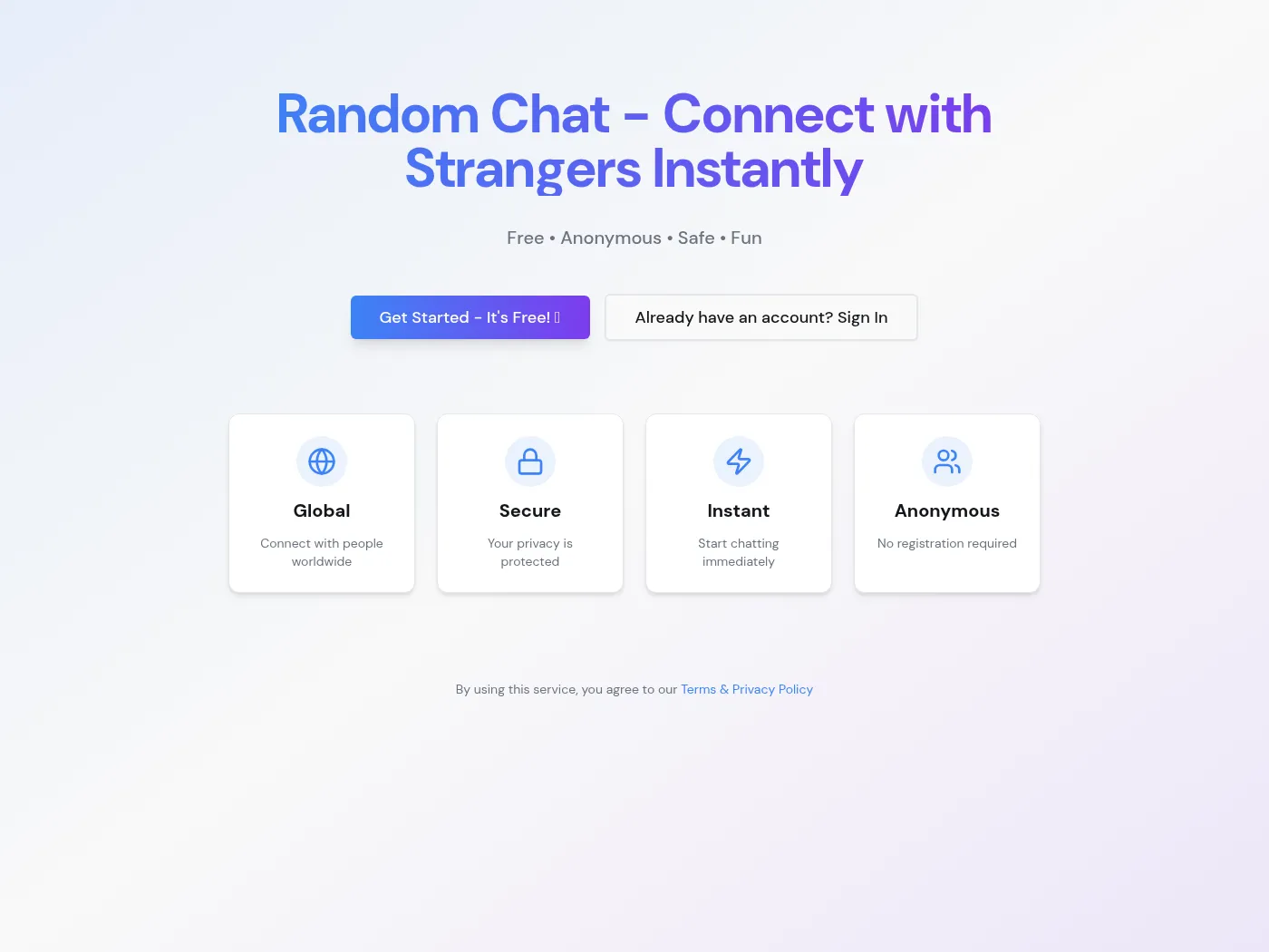 Random Chat: Real-time Stranger Chat Platform