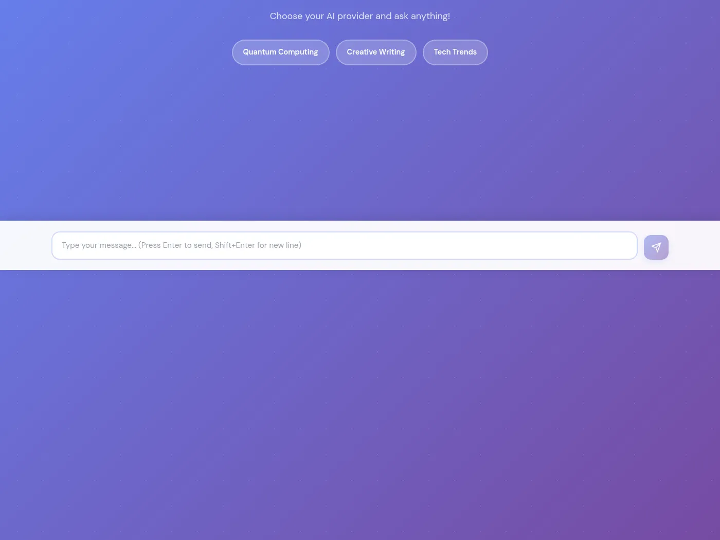 AI Powered Chat Interface with Stunning UI for React