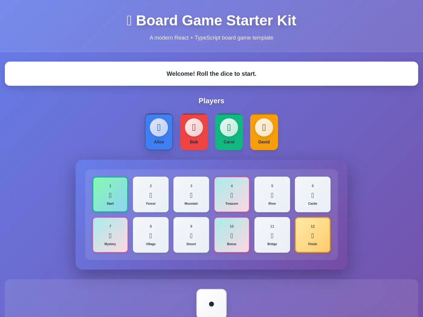 React Board Game Starter Kit