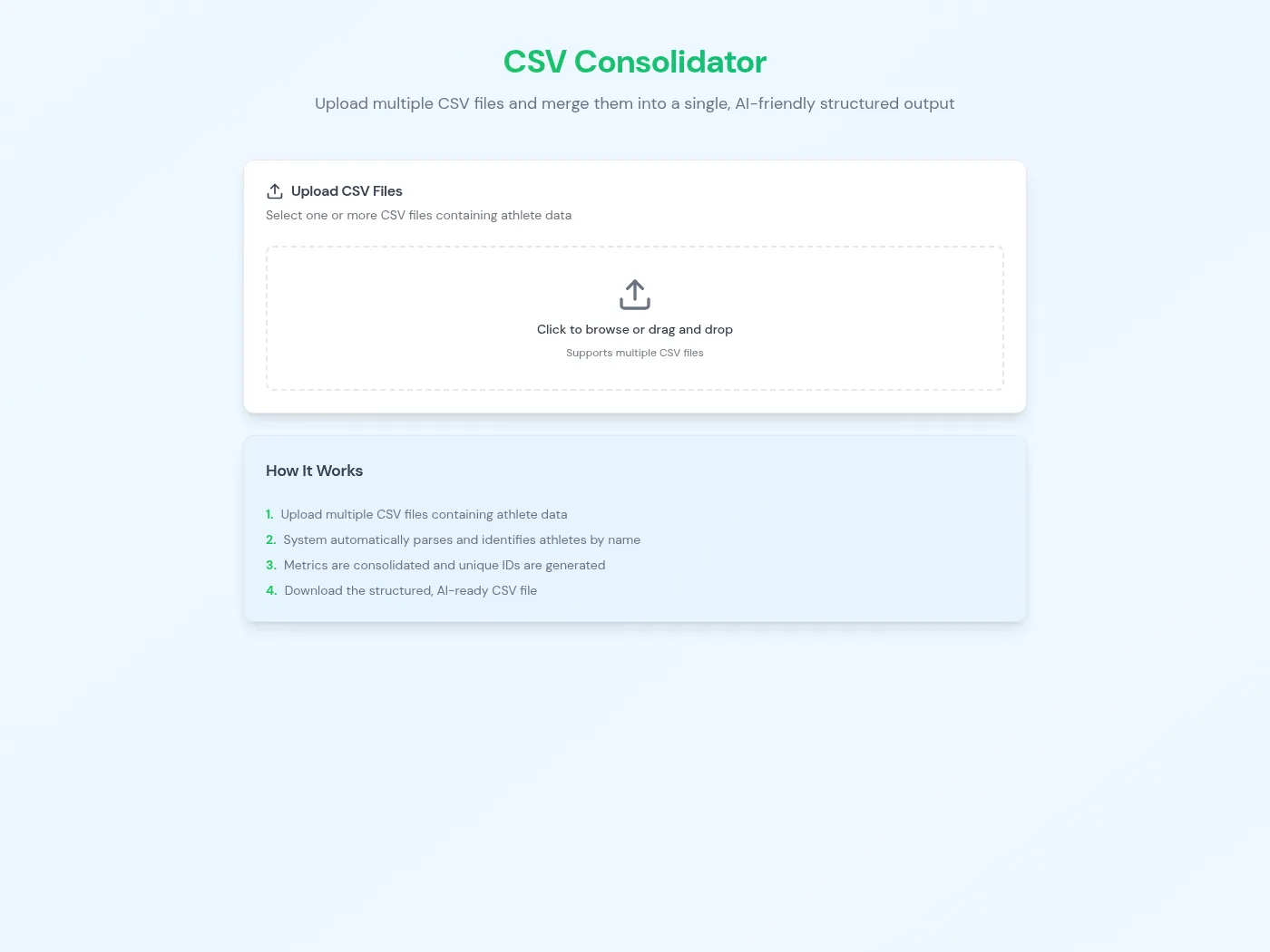 React CSV Consolidator & Step-by-Step Developer Guide