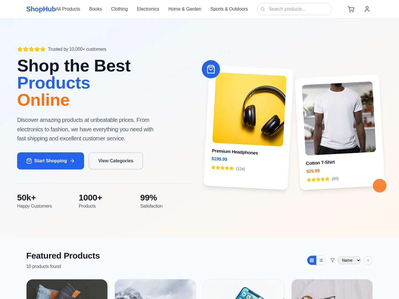React Ecommerce Website