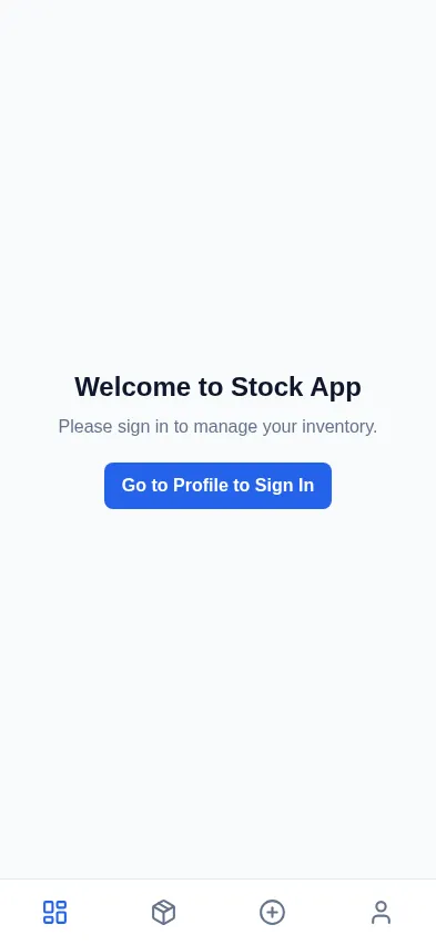 React Native Stock Management App