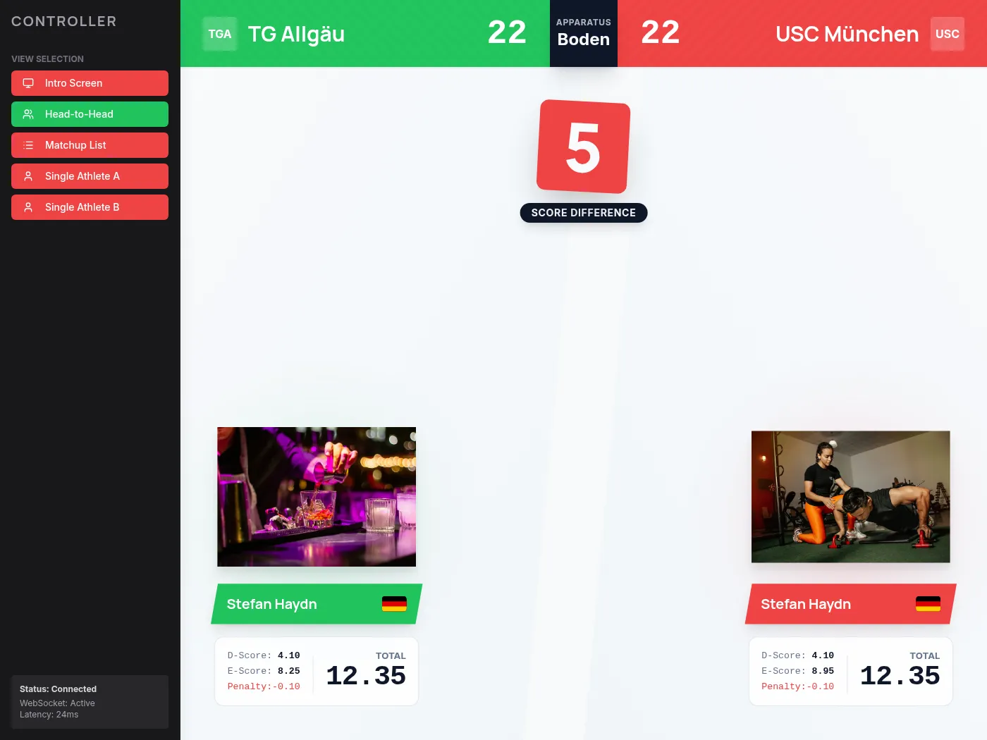 React Scoreboard Views