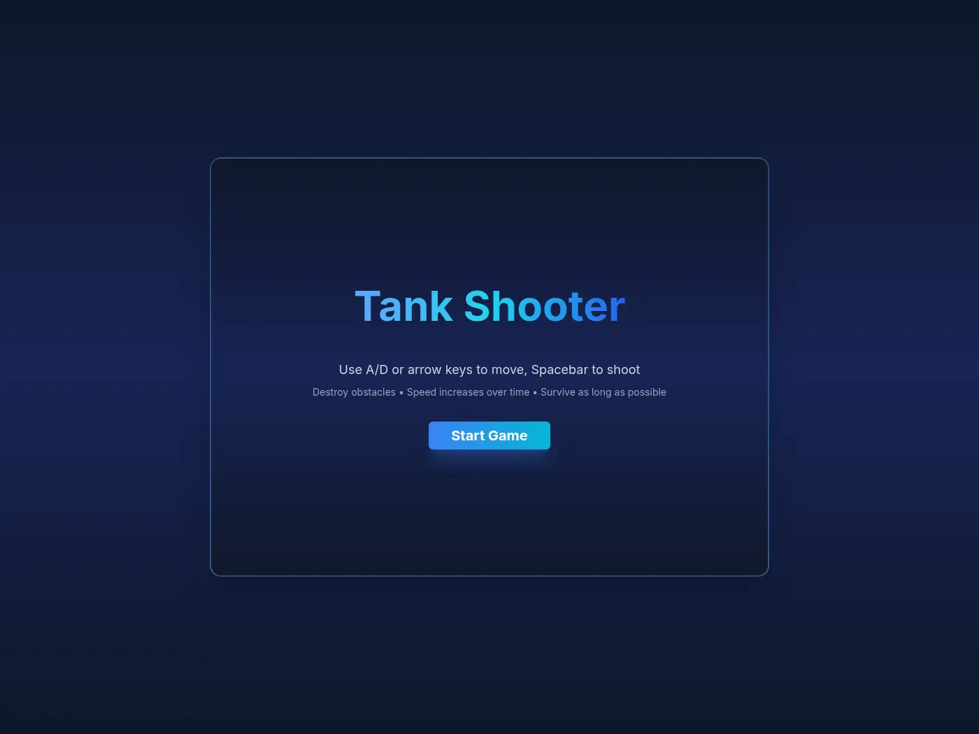React Shooting Game – Fast-Paced Arcade Action in Your Browser