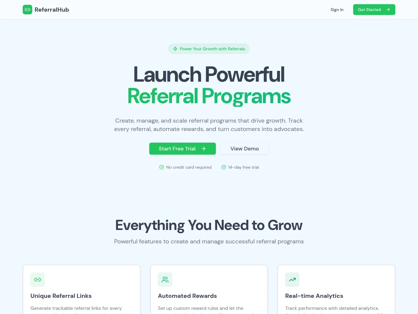 SaaS Referral Program Platform for Businesses
