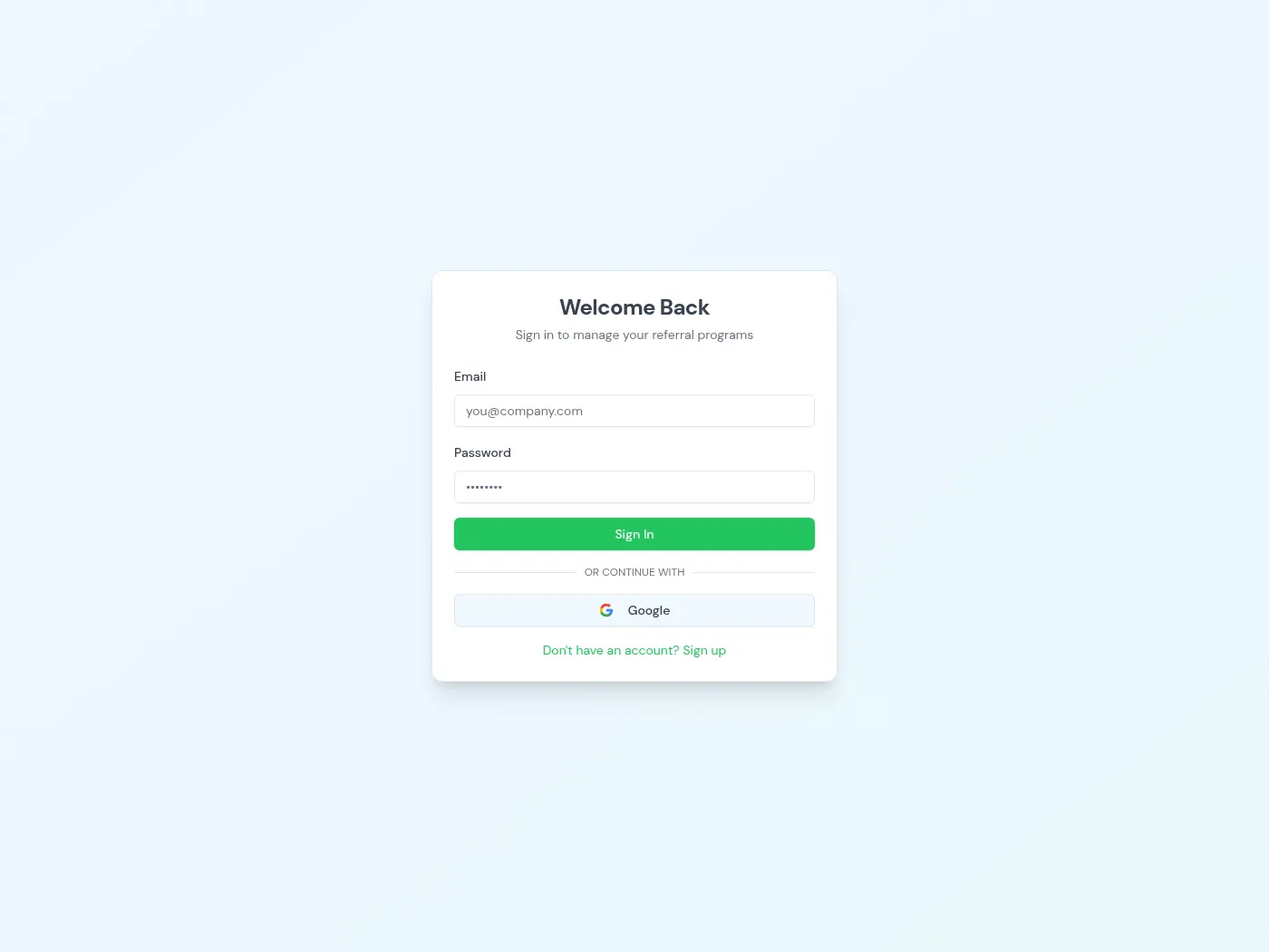 Referral Program Platform for Businesses