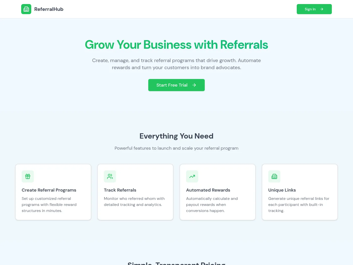Referral Program Platform for Businesses
