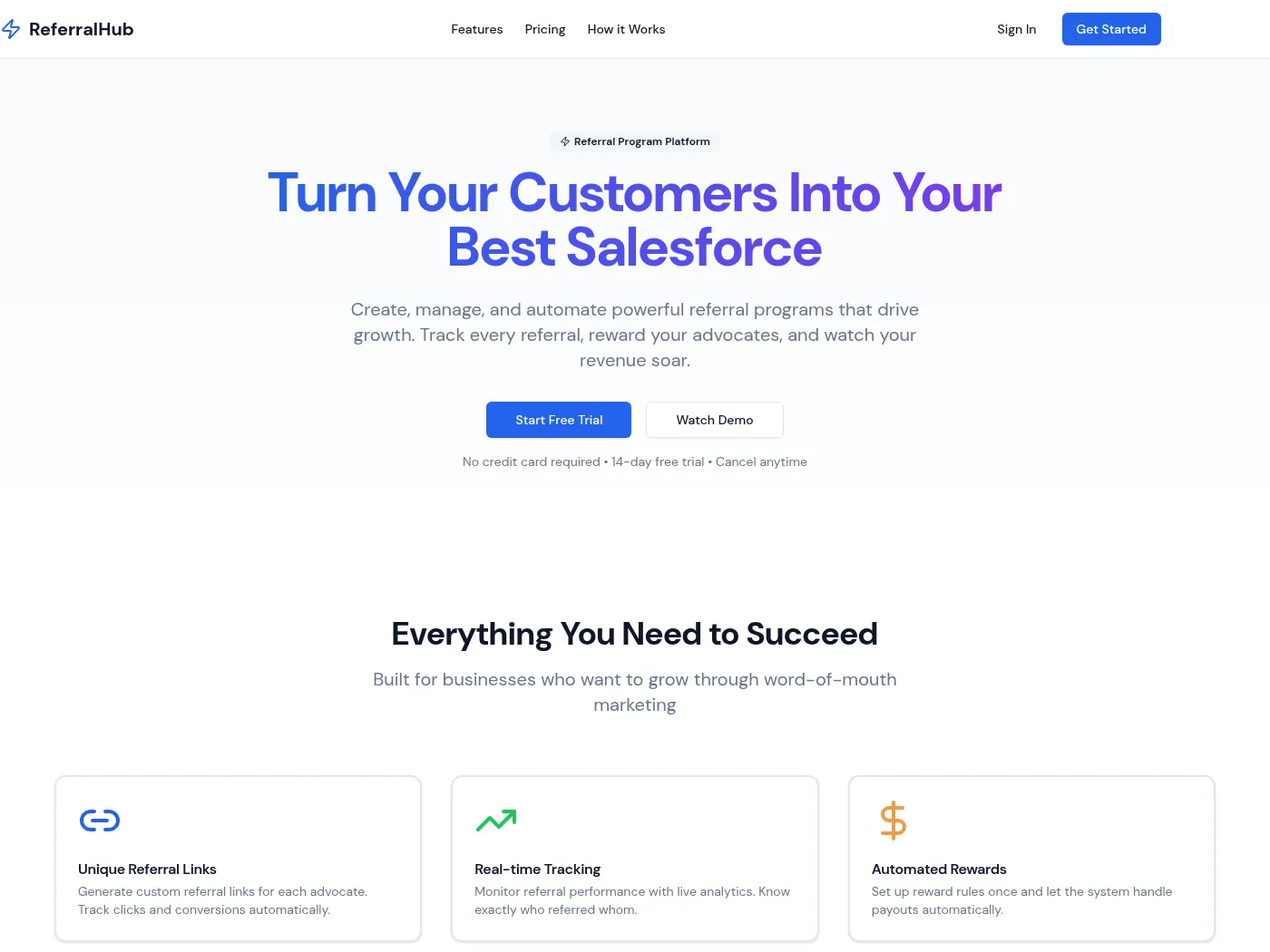 Referral Program SaaS Platform