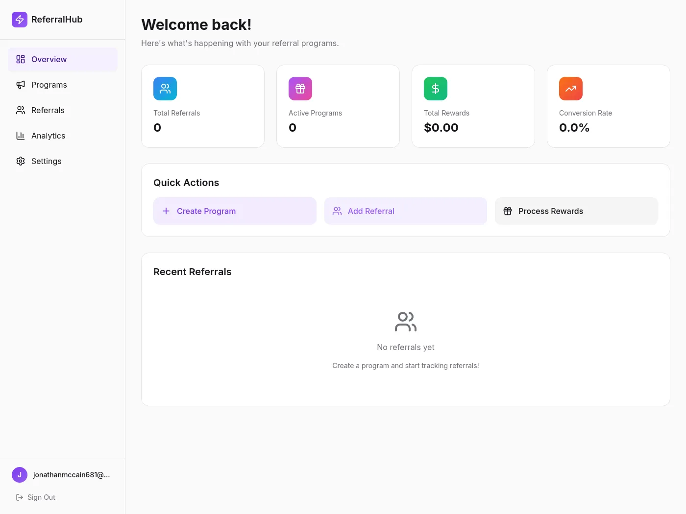 Referral Program SaaS Platform